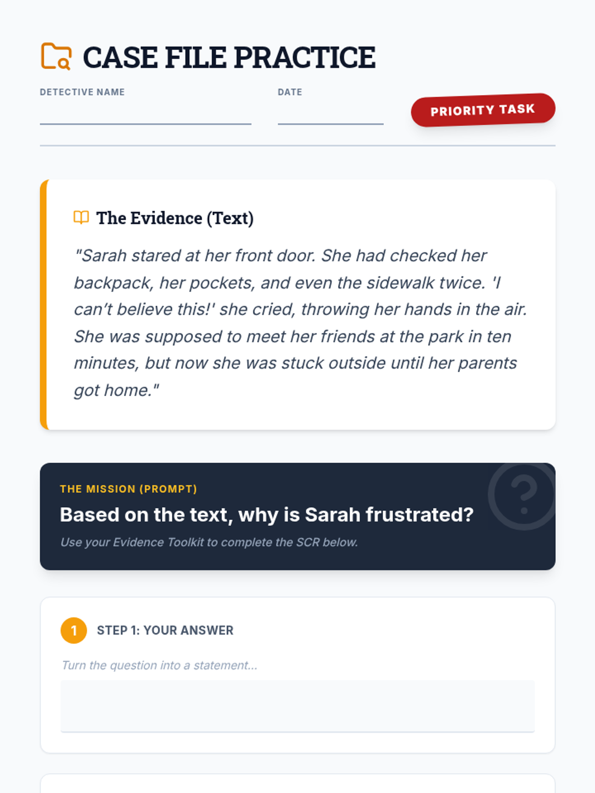 Evidence Detectives • Lesson • Lenny Learning