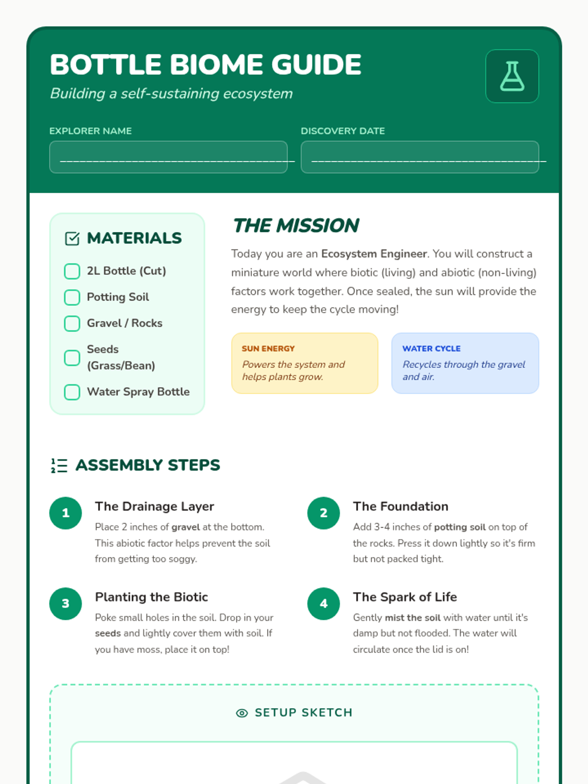 Bottle Biome Guide • Material • Lenny Learning