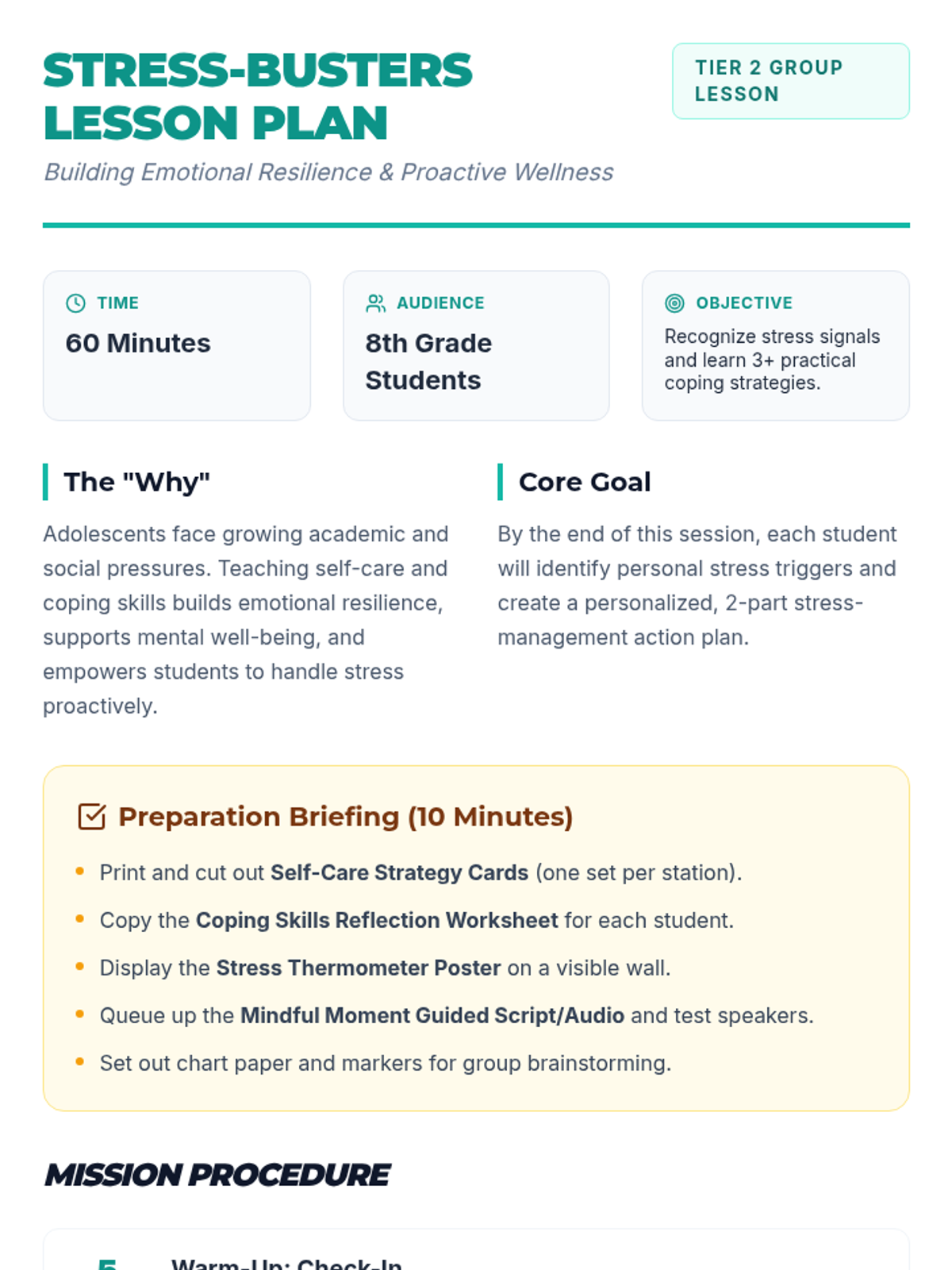 Stress-Busters Unite • Lesson • Lenny Learning