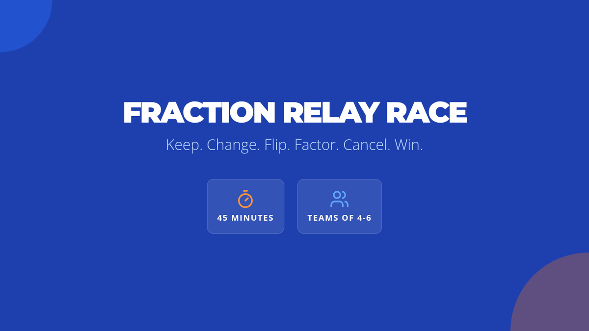 Fraction Relay Race • Lesson • Lenny Learning