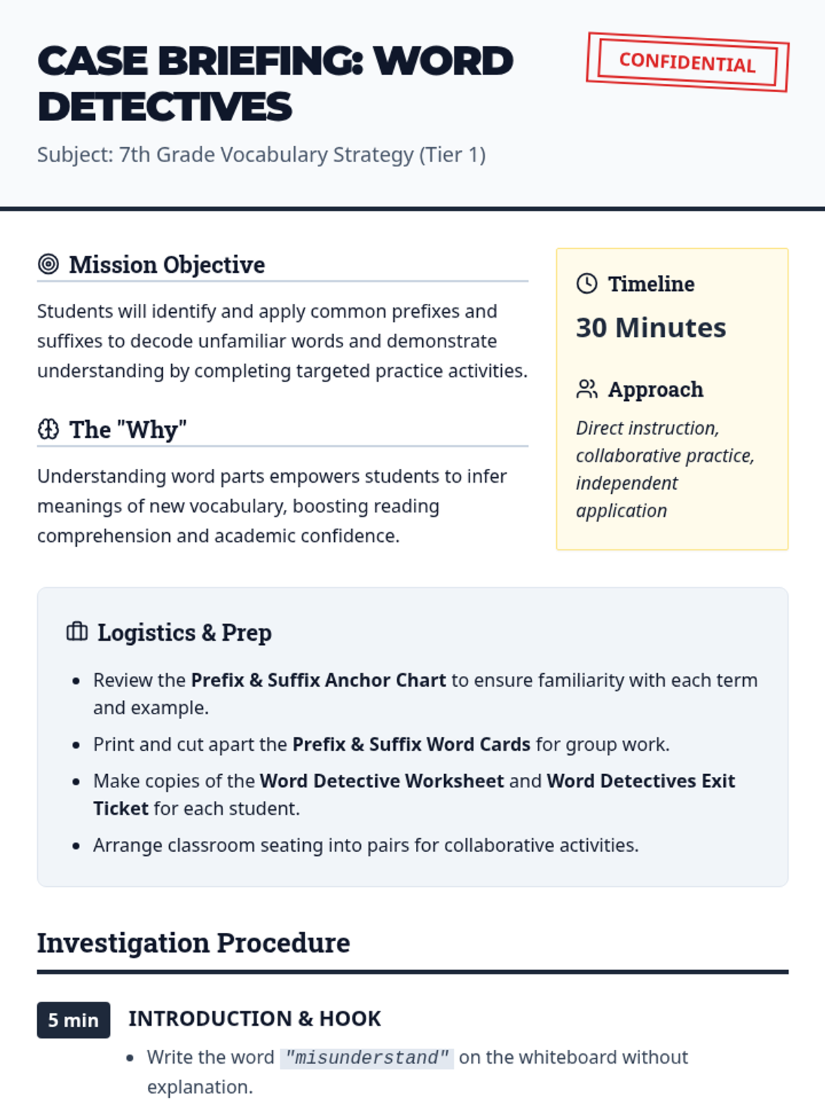 Word Detectives • Lesson • Lenny.com