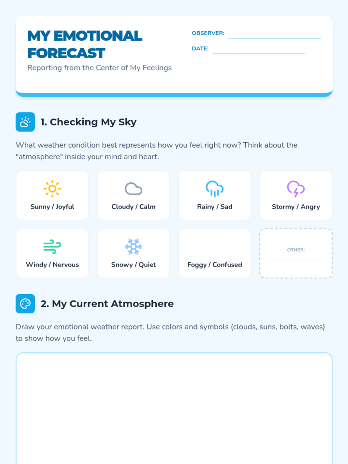 Emotional Weather Reports • Lesson • Lenny Learning