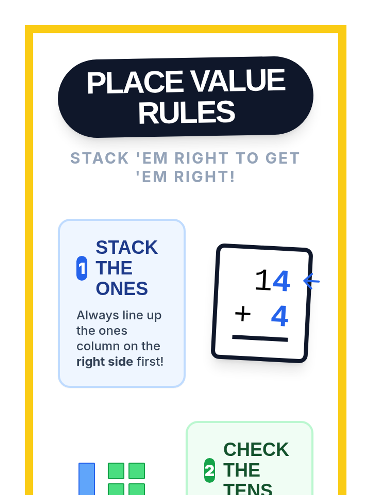 Place Value Rules Anchor Chart • Material • Lenny Learning