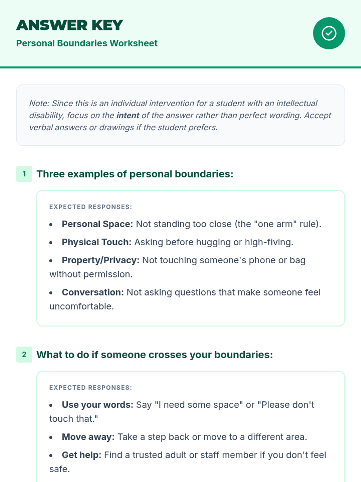 Respecting Personal Boundaries • Lesson • Lenny Learning