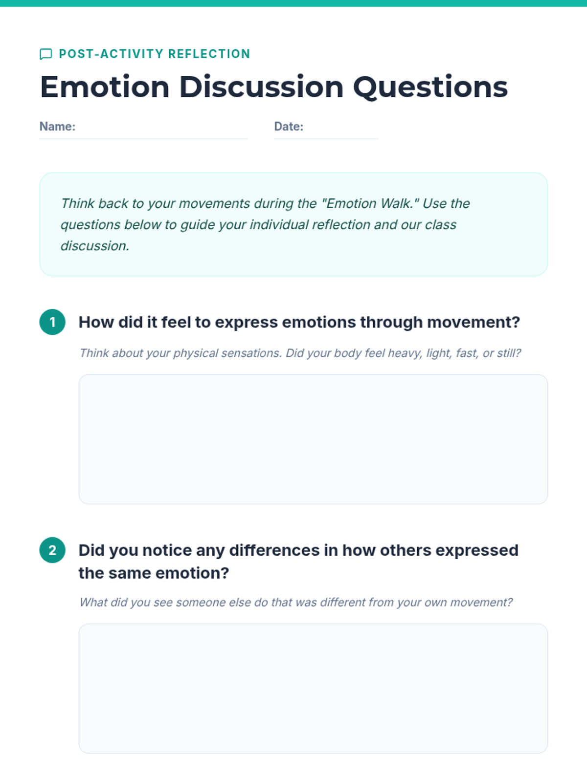 Feelings in Motion • Lesson • Lenny Learning