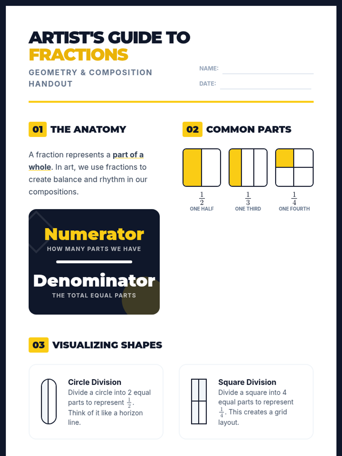 Art and Fractions • Lesson • Lenny Learning