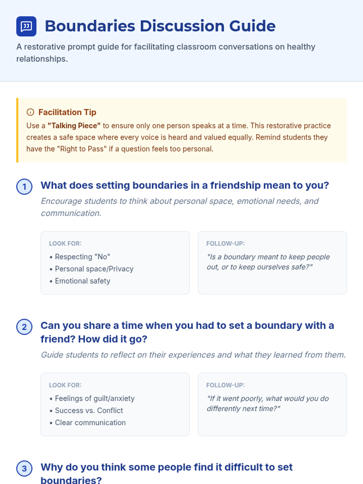 Boundaries in Friendships • Lesson • Lenny Learning
