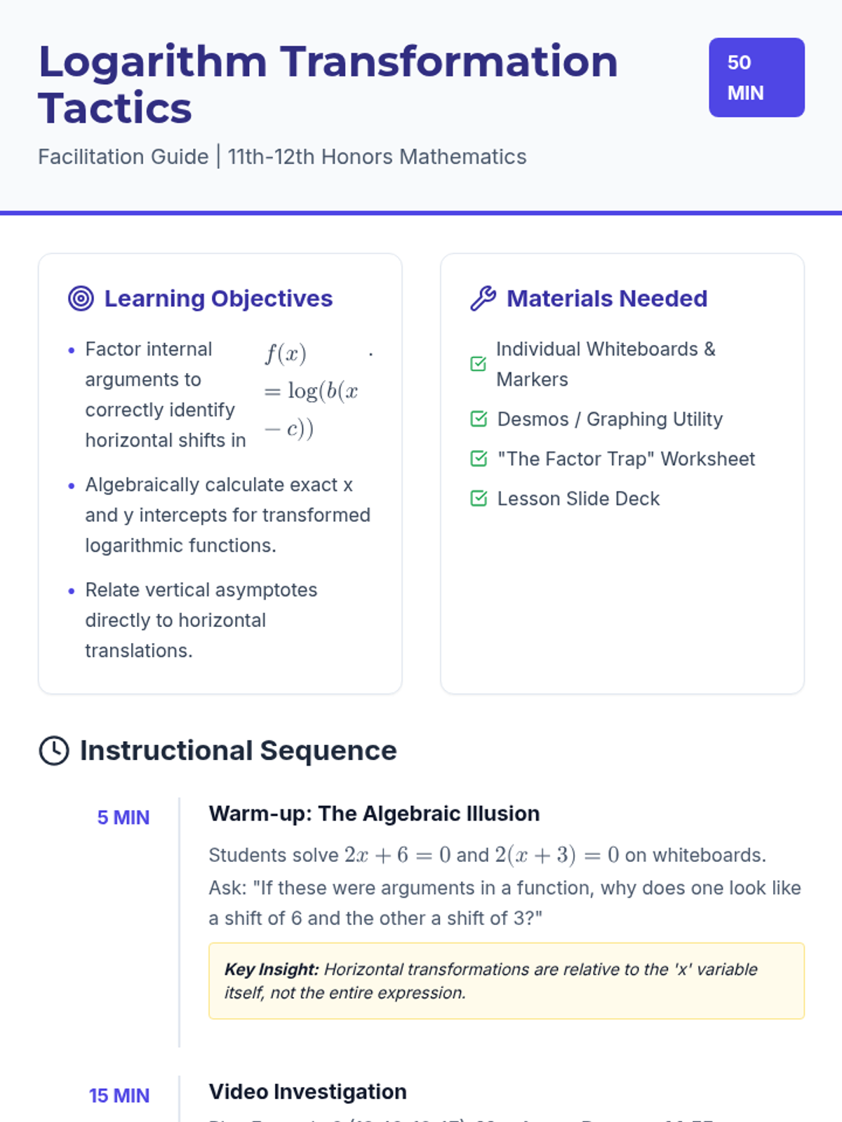 Logarithm Transformation Tactics • Lesson • Lenny Learning