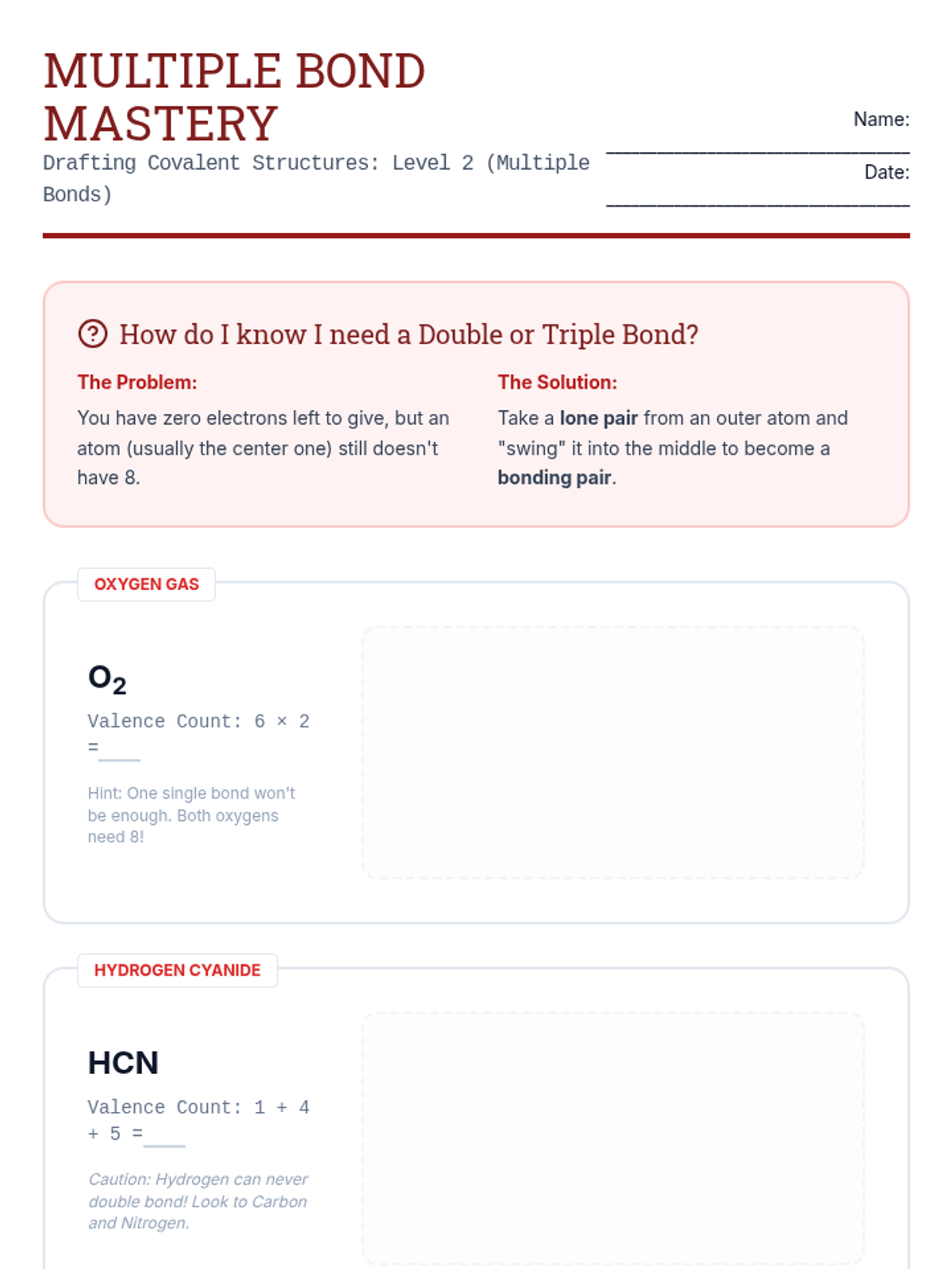 Double Triple Trouble Worksheet • Material • Lenny Learning