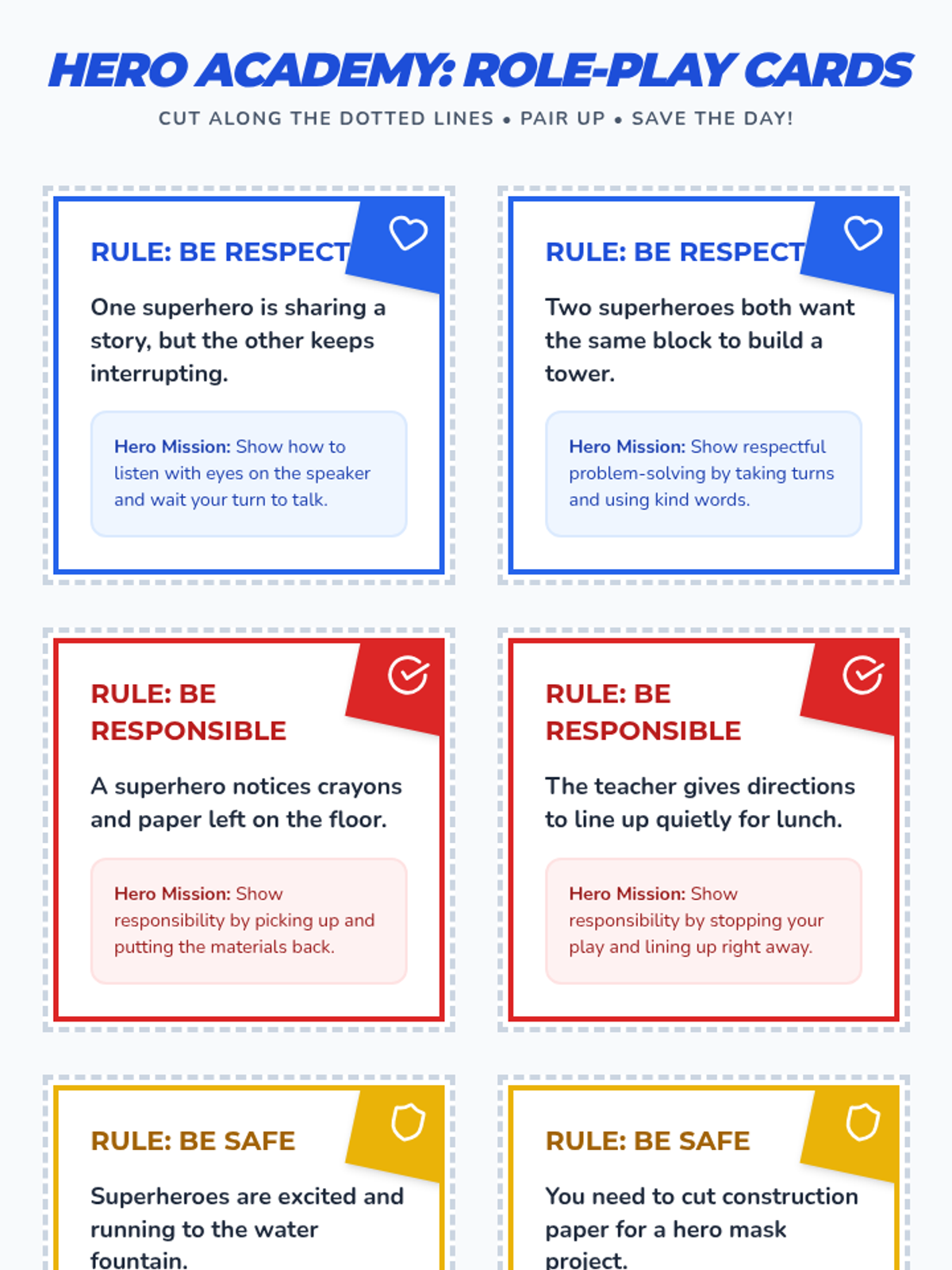 Superhero School Rules • Lesson • Lenny Learning