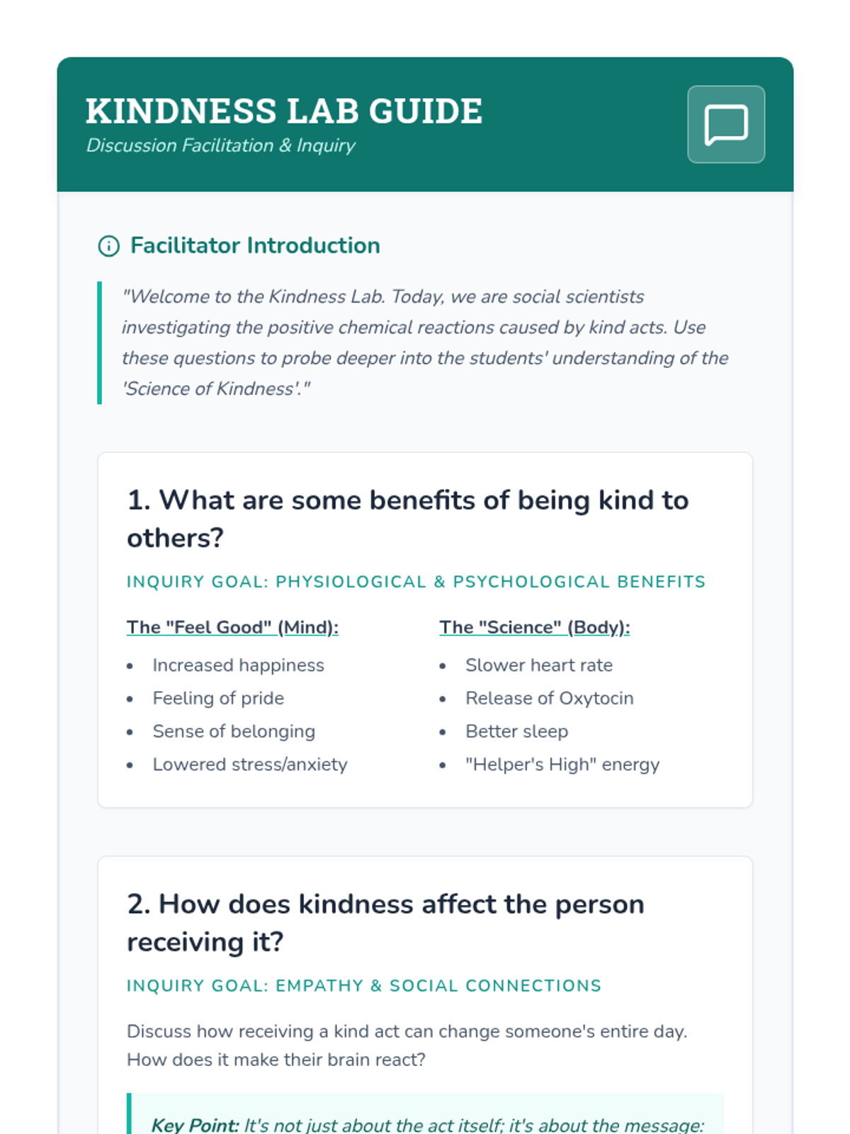 The Science of Kindness • Lesson • Lenny Learning