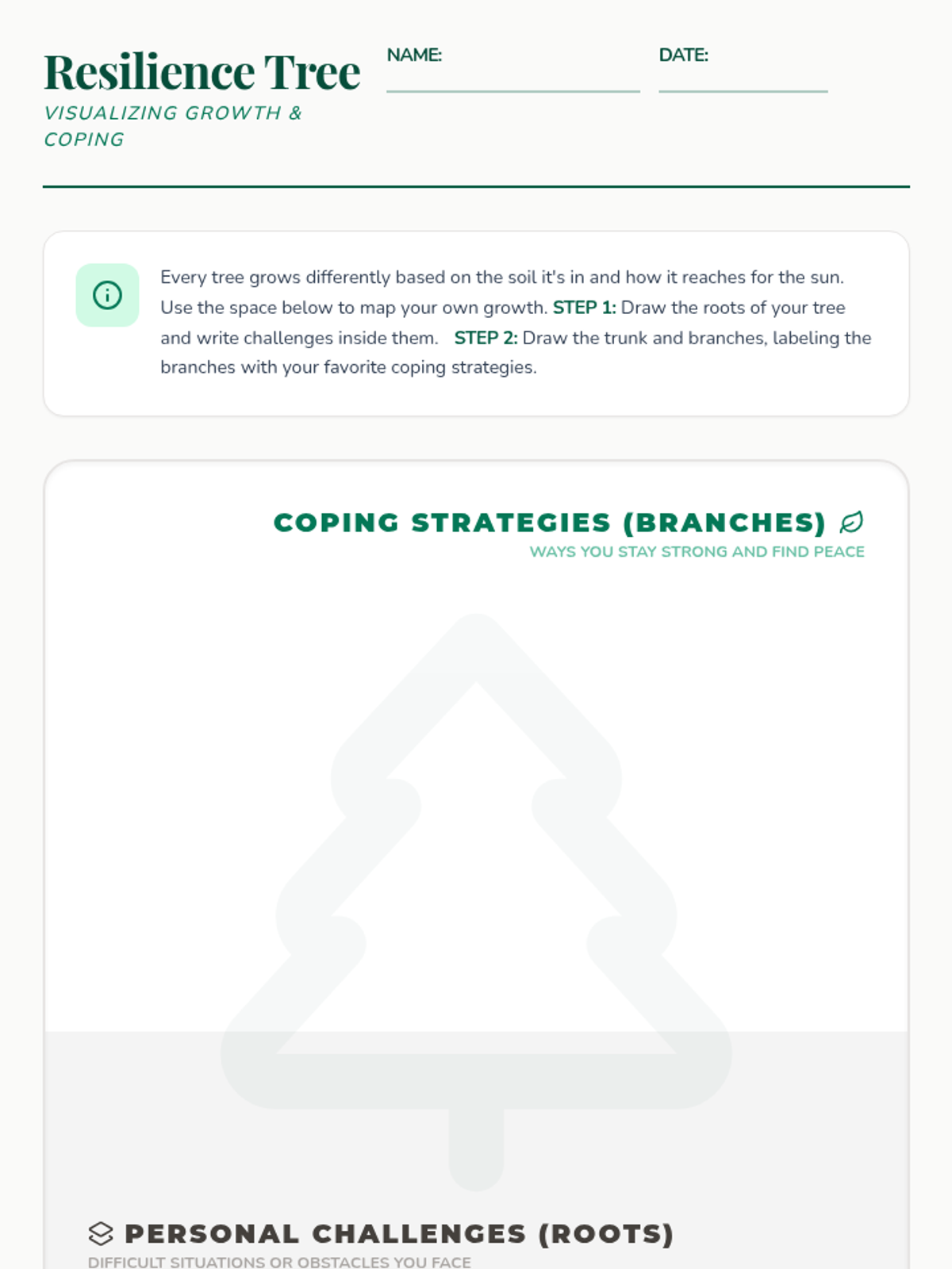 Emotional Resilience Tree • Lesson • Lenny Learning
