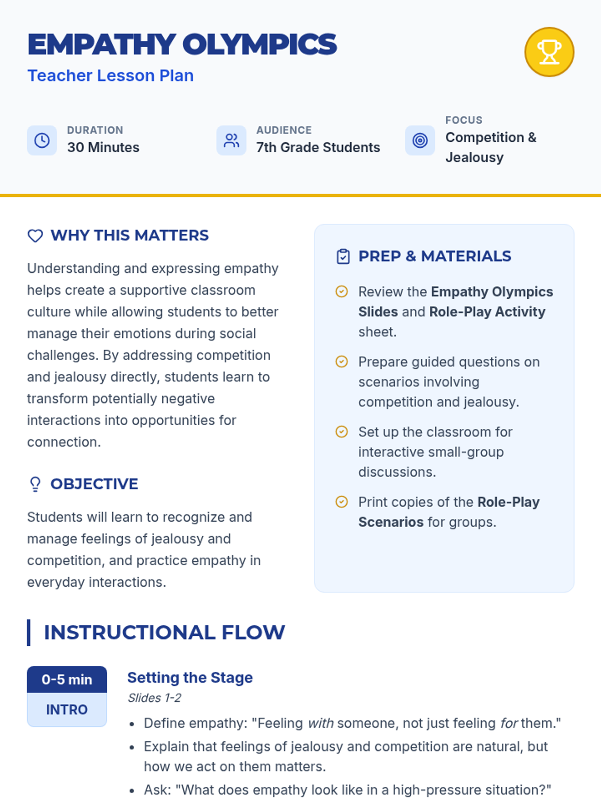 Empathy Olympics • Lesson • Lenny Learning