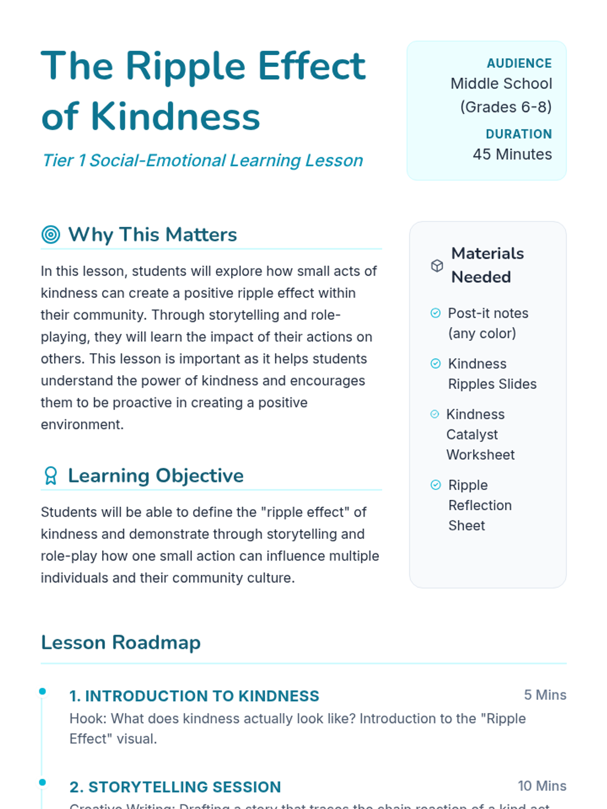 The Ripple Effect of Kindness • Lesson • Lenny Learning