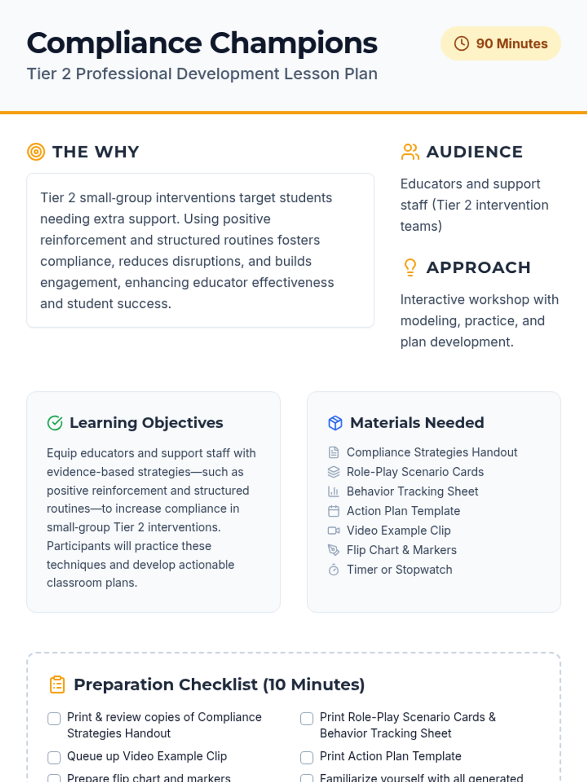 Compliance Champions Lesson Plan • Material • Lenny Learning