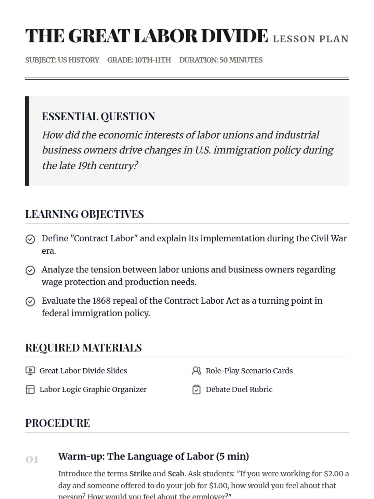 The Great Labor Divide • Lesson • Lenny Learning