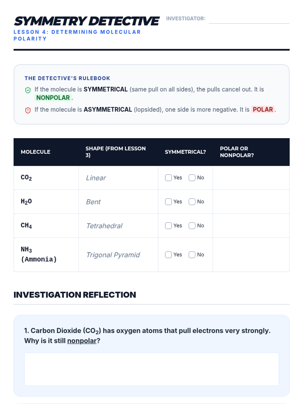 Symmetry Detective Worksheet Activity • Material • Lenny Learning