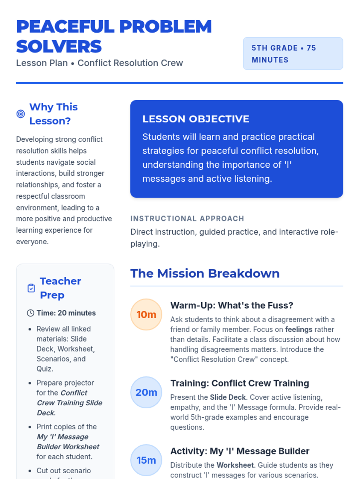 Conflict Resolution Crew • Lesson • Lenny.com