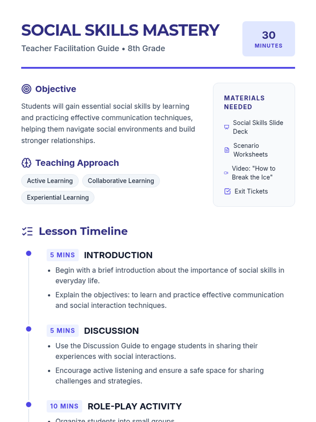 Social Skills Mastery • Lesson • Lenny Learning