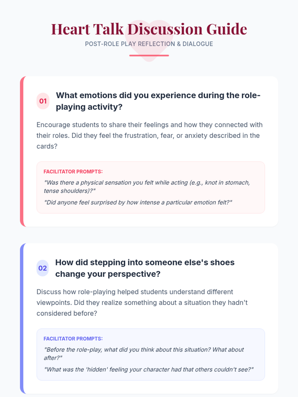 Empathy Exploration through Role-Playing • Lesson • Lenny Learning