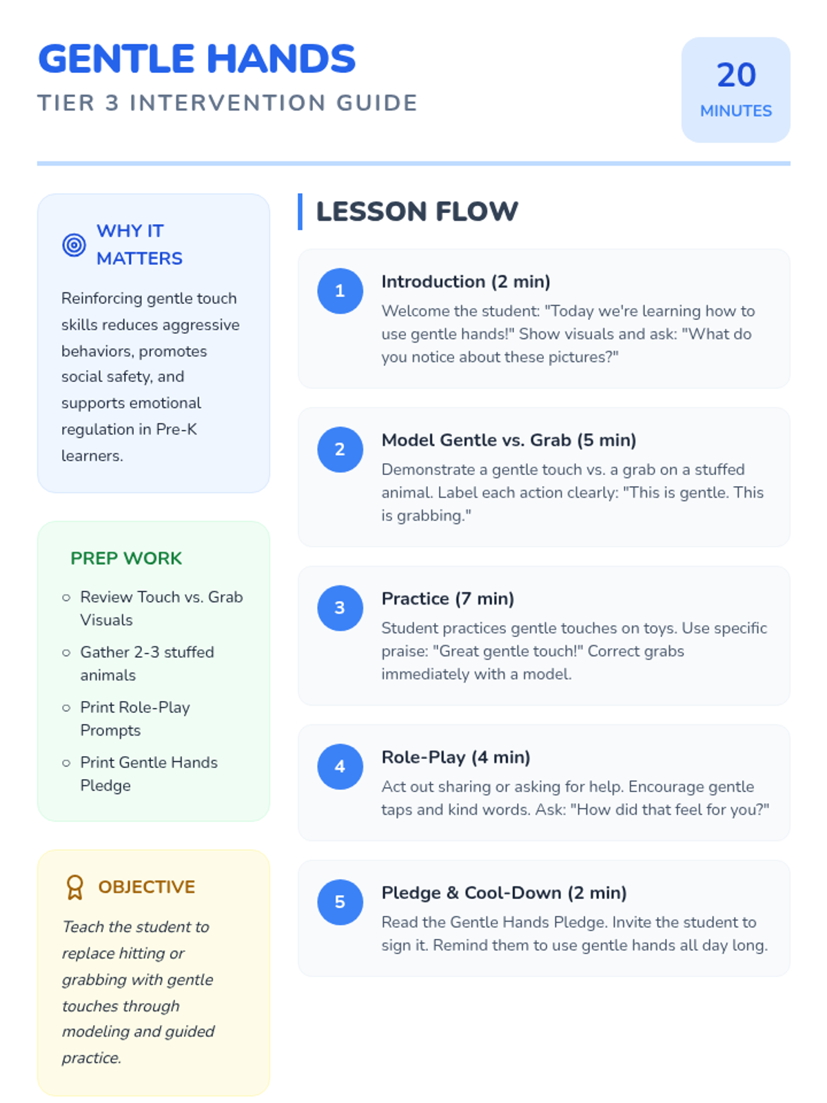 Gentle Hands • Lesson • Lenny Learning