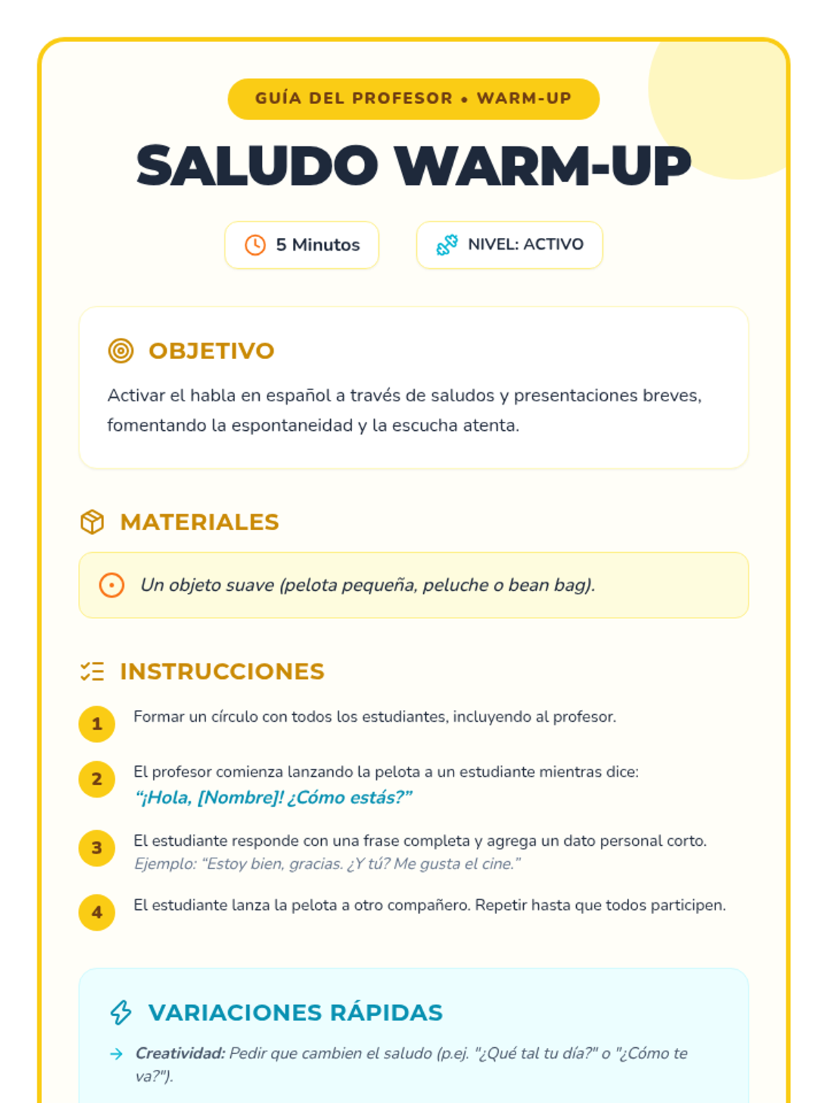 Primeros Pasos en Español • Lesson • Lenny Learning