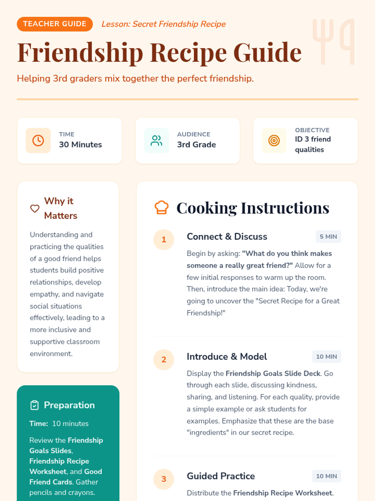 Secret Friendship Recipe • Lesson • Lenny Learning
