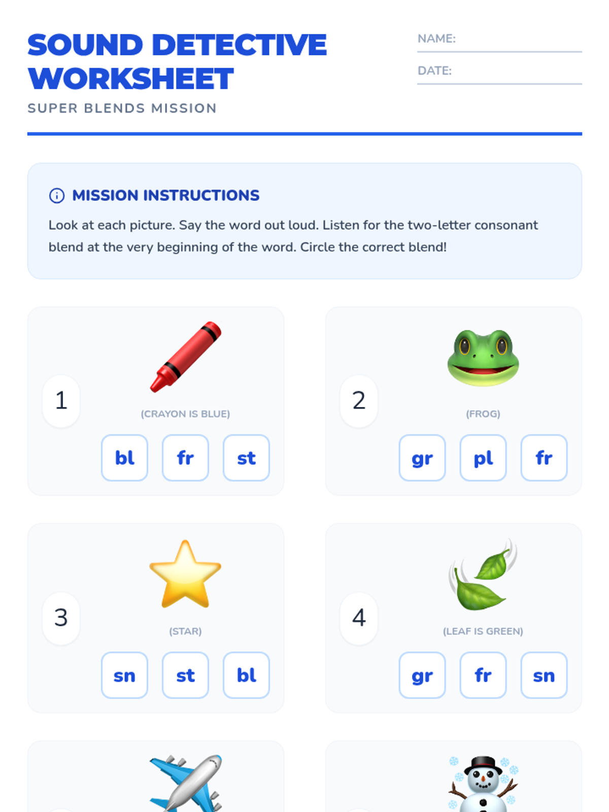 Sound Detective Worksheet • Material • Lenny Learning