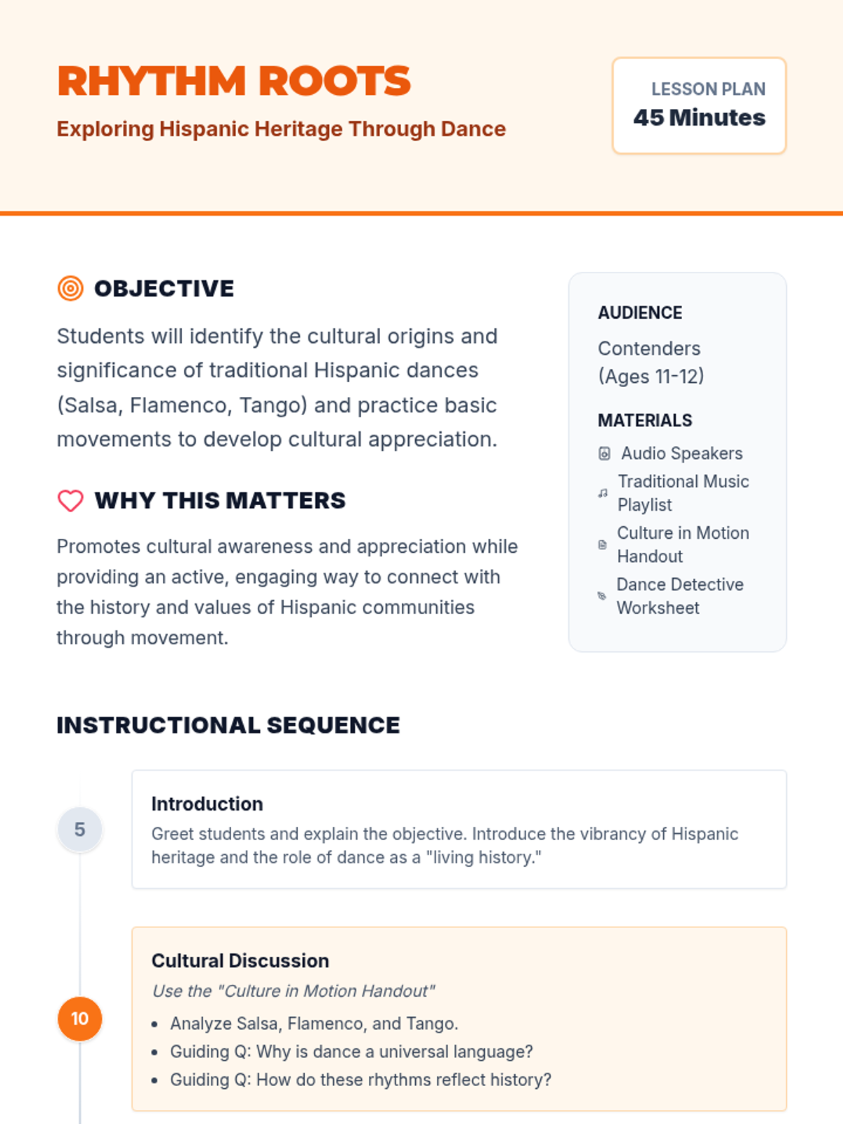 Rhythm Roots Lesson Plan • Material • Lenny Learning
