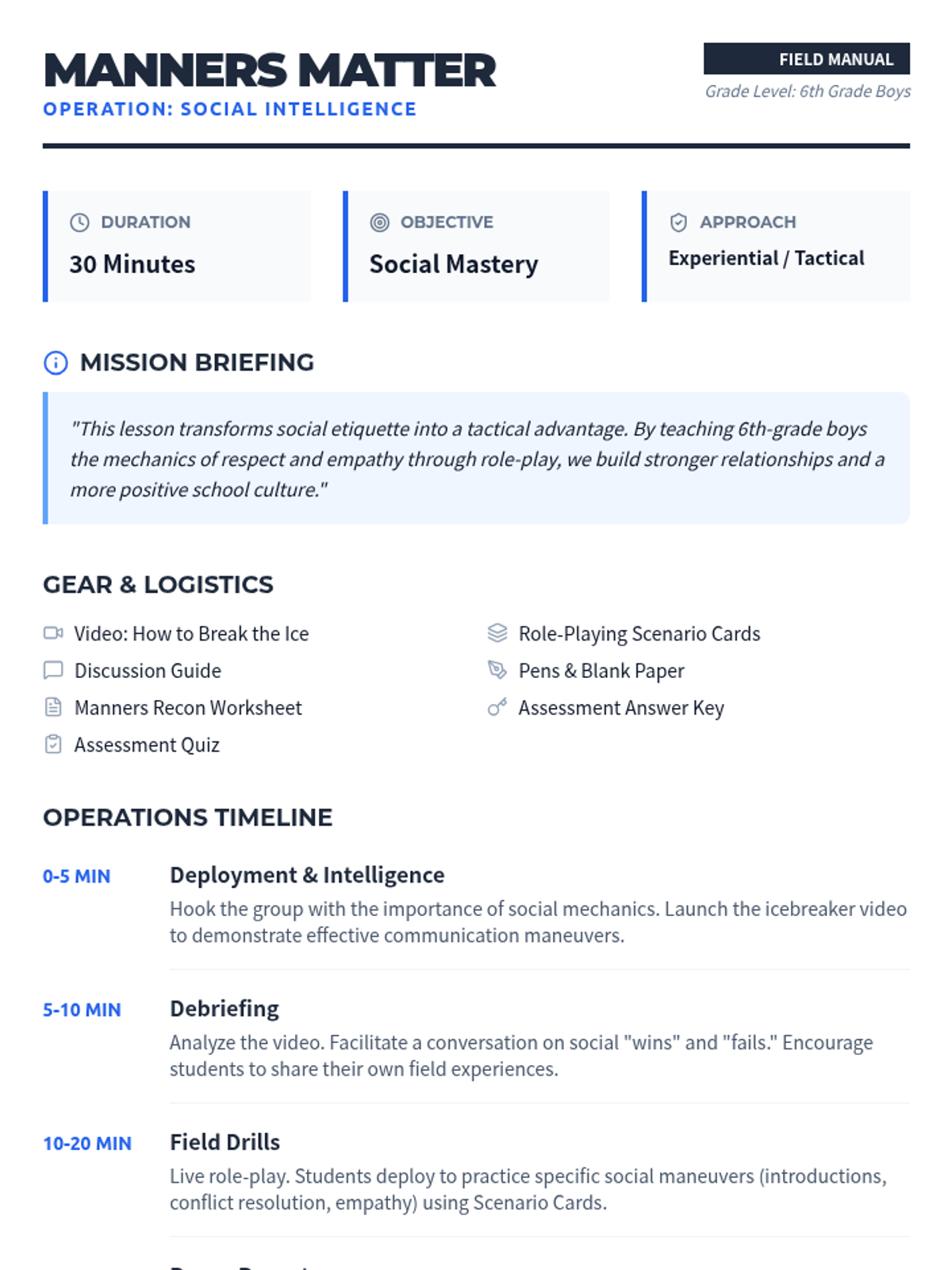 Manners Matter • Lesson • Lenny Learning