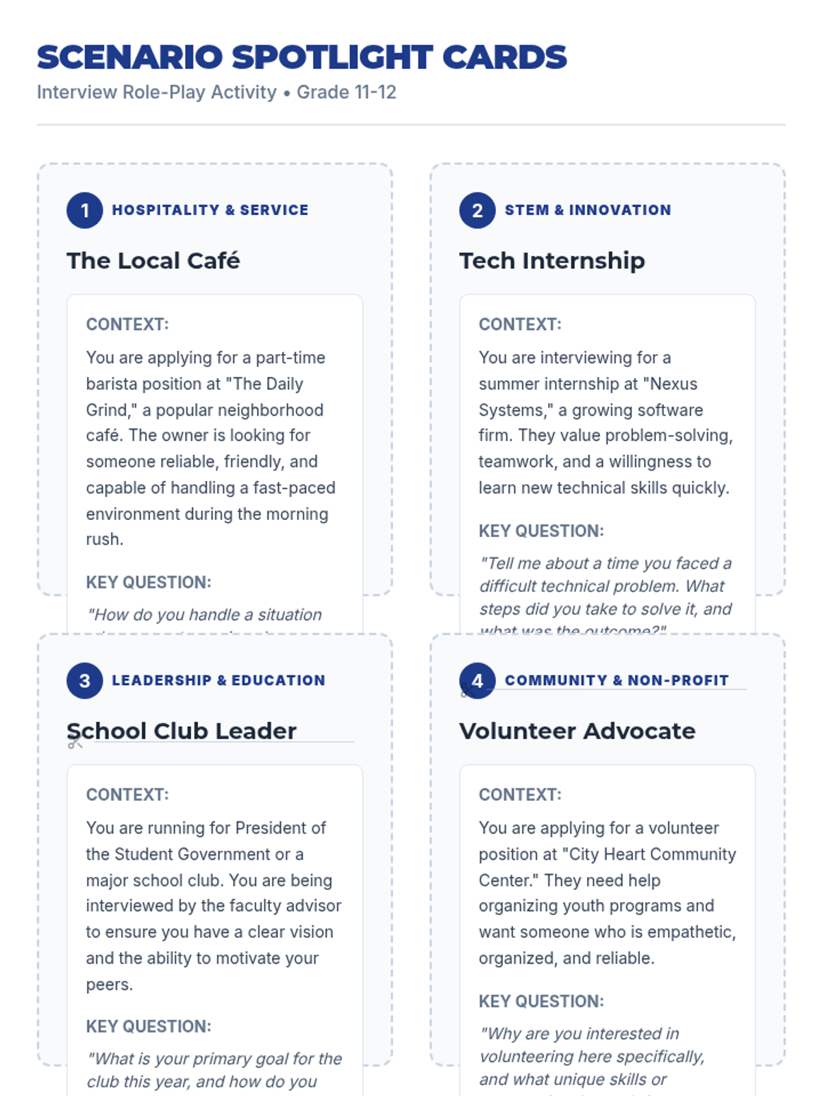 Interview Skills Role-Play • Lesson • Lenny Learning