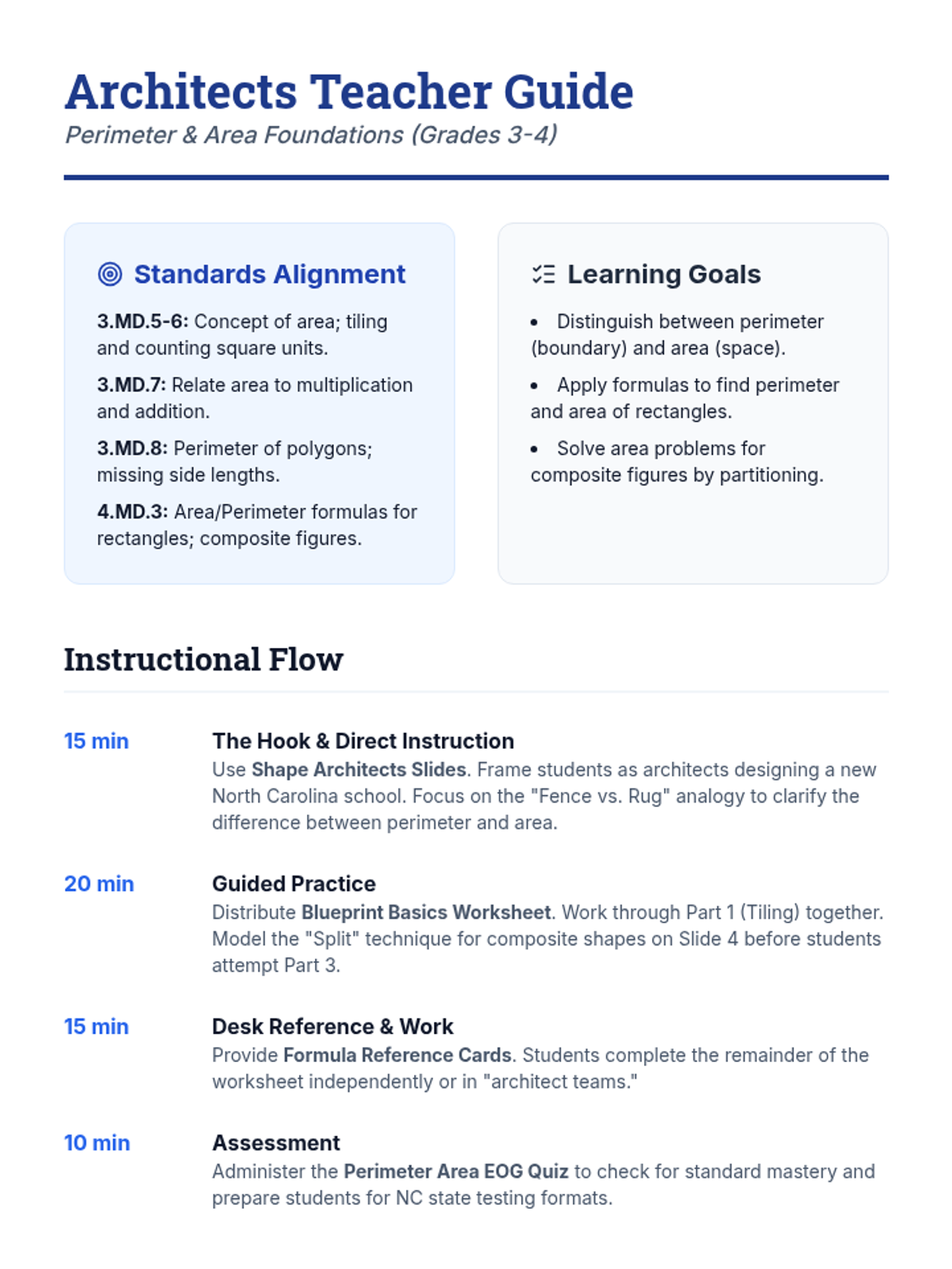 Perimeter Area Foundations • Lesson • Lenny Learning