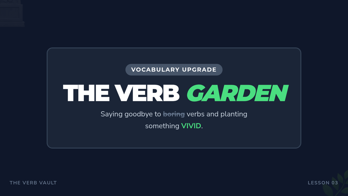 Vivid Verbs Slides • Material • Lenny Learning