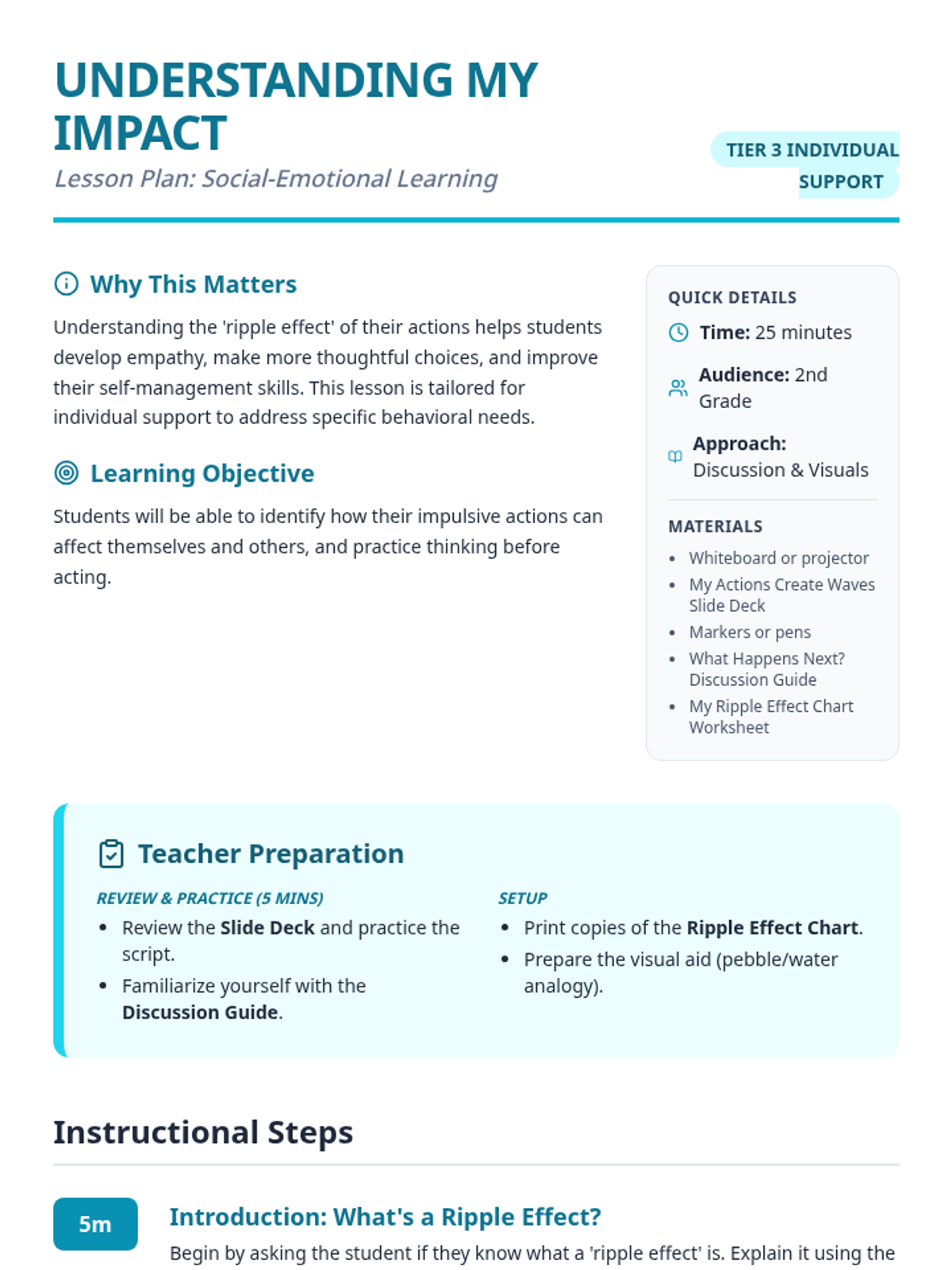 The Ripple Effect • Lesson • Lenny Learning