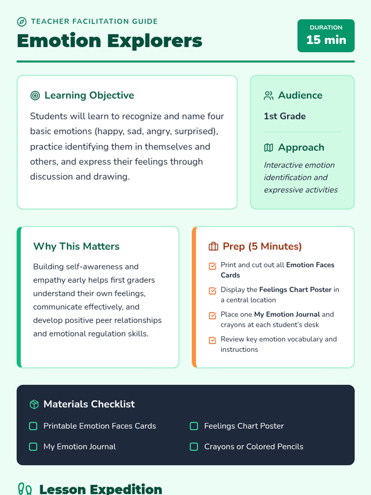 Emotion Explorers • Lesson • Lenny Learning