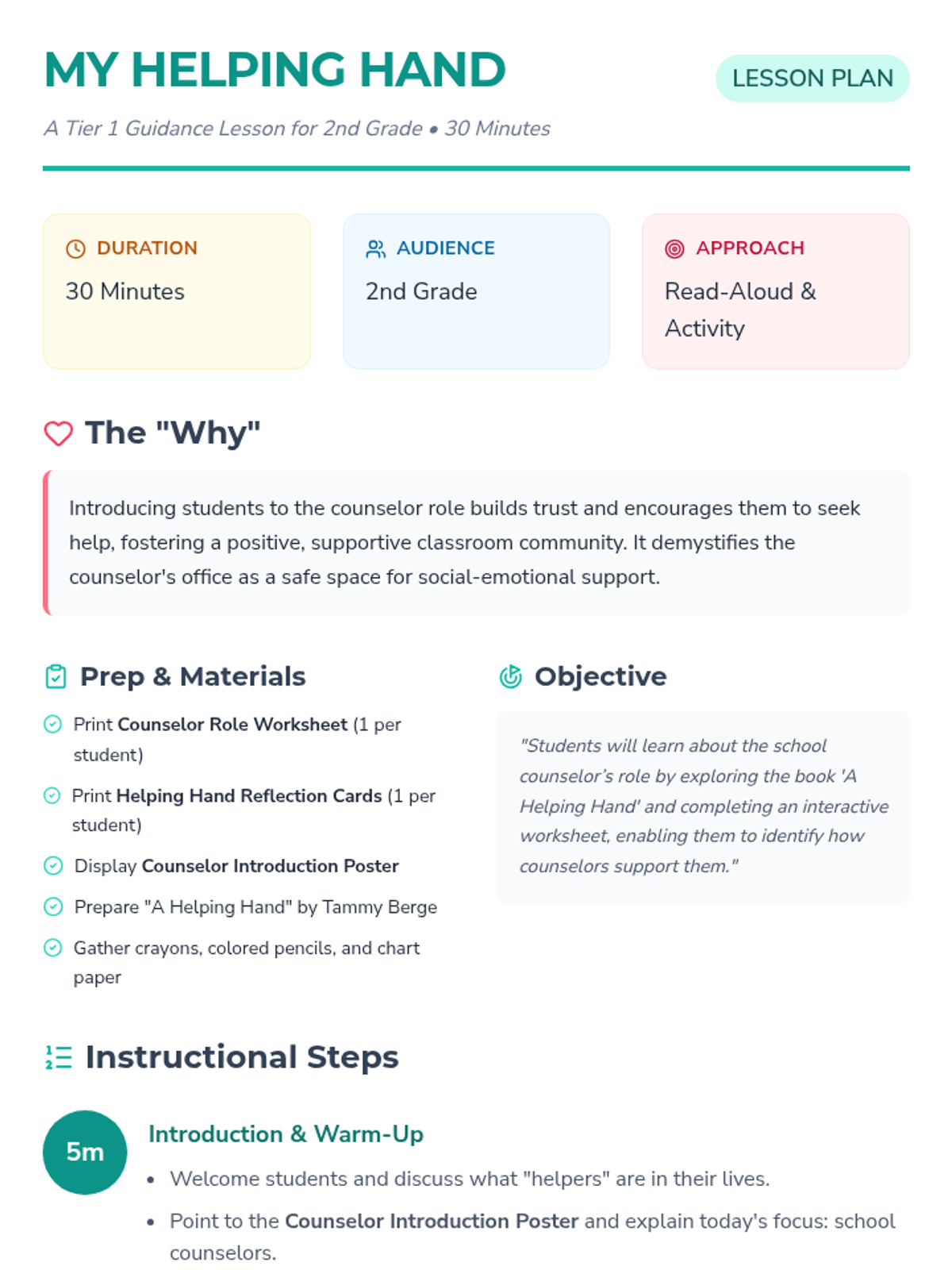 My Helping Hand • Lesson • Lenny Learning