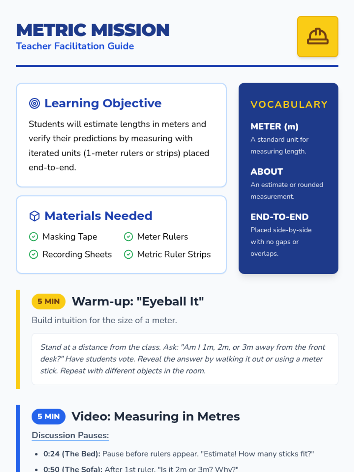 Metric Mission • Lesson • Lenny Learning