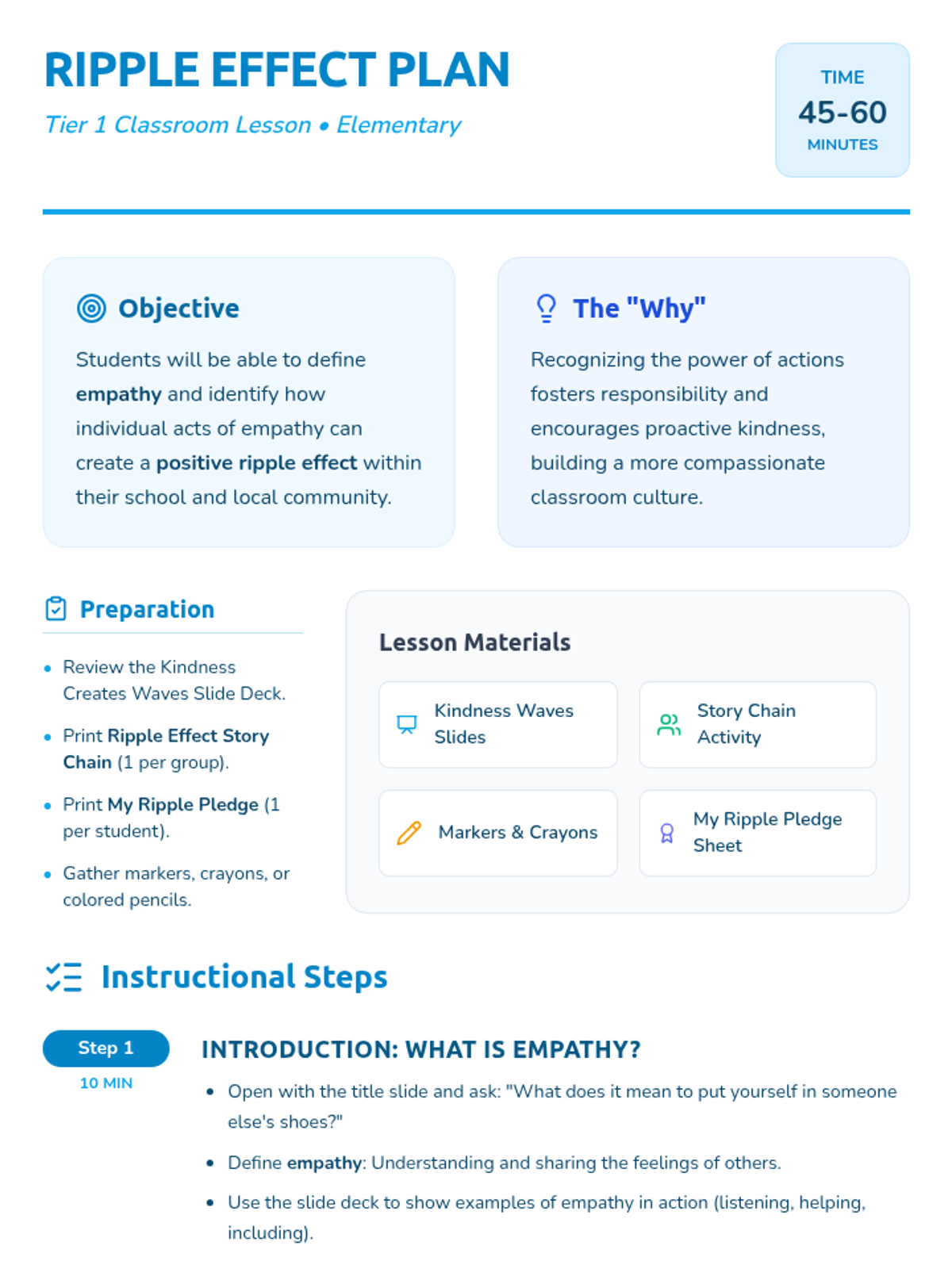 What's the Ripple Effect • Lesson • Lenny Learning
