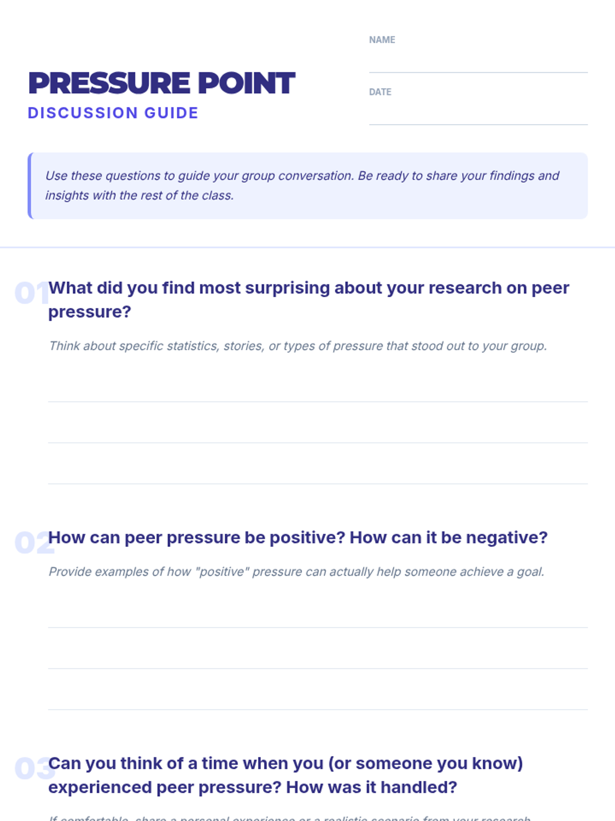 Peer Pressure Exploration • Lesson • Lenny Learning