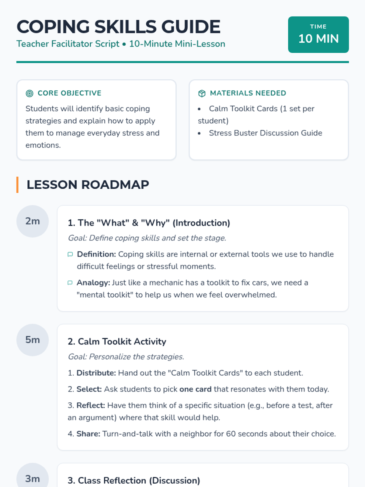 Coping Skills Quick Guide • Lesson • Lenny.com