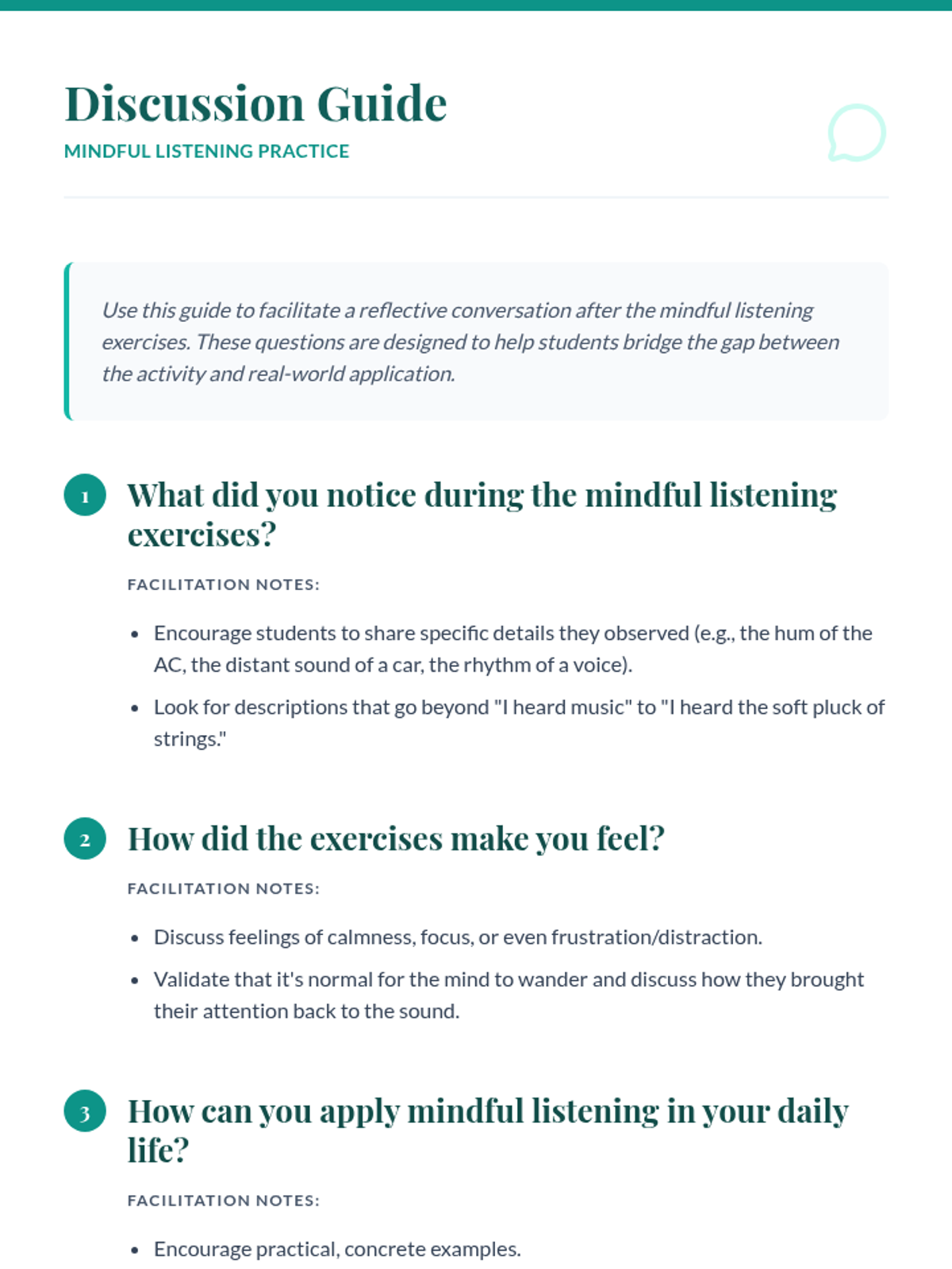 Mindful Listening Practice • Lesson • Lenny Learning