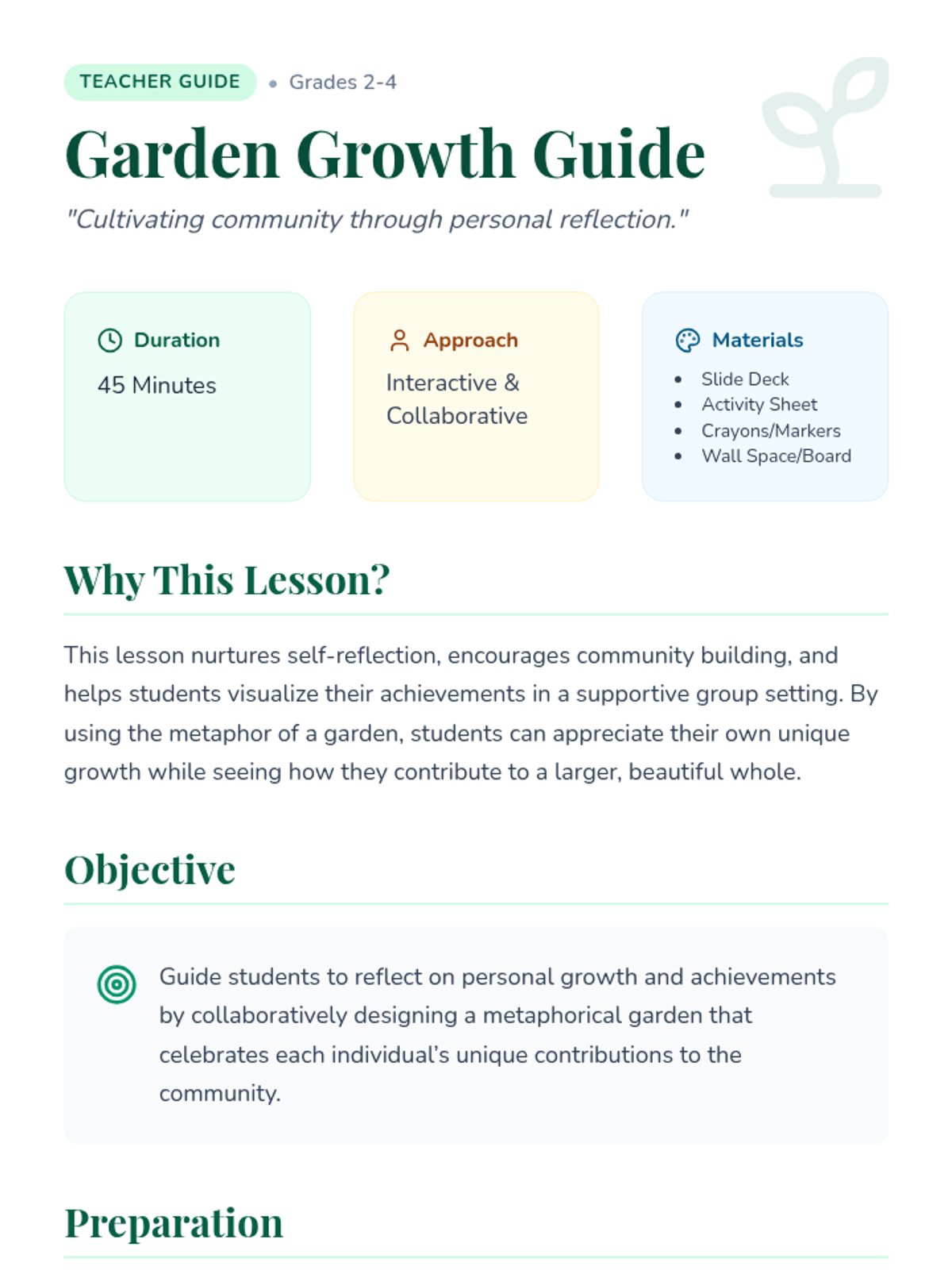 Collective Garden of Growth • Lesson • Lenny Learning