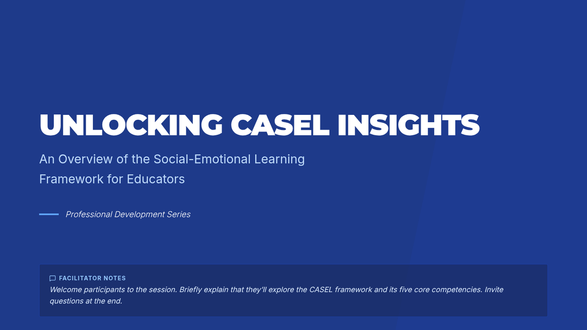 Unlocking CASEL Insights • Lesson • Lenny Learning