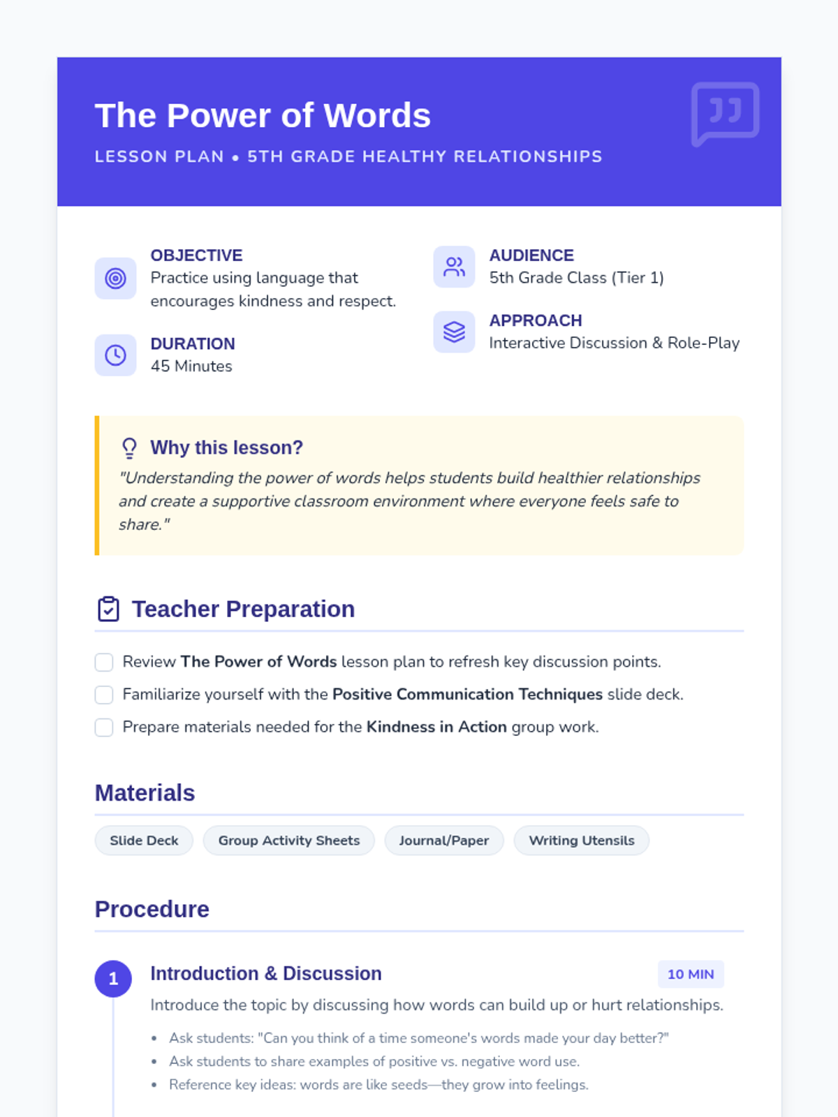 Why Words Matter • Lesson • Lenny Learning