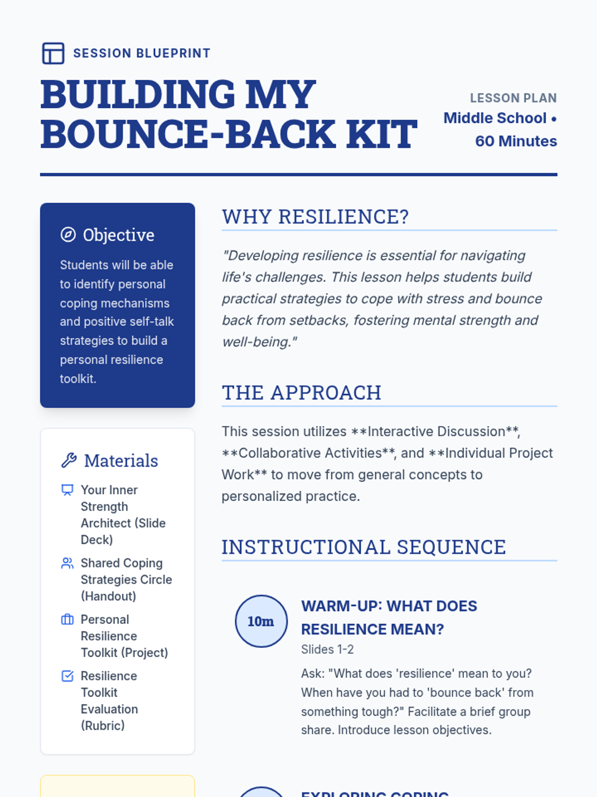 The Resilience Blueprint • Lesson • Lenny Learning