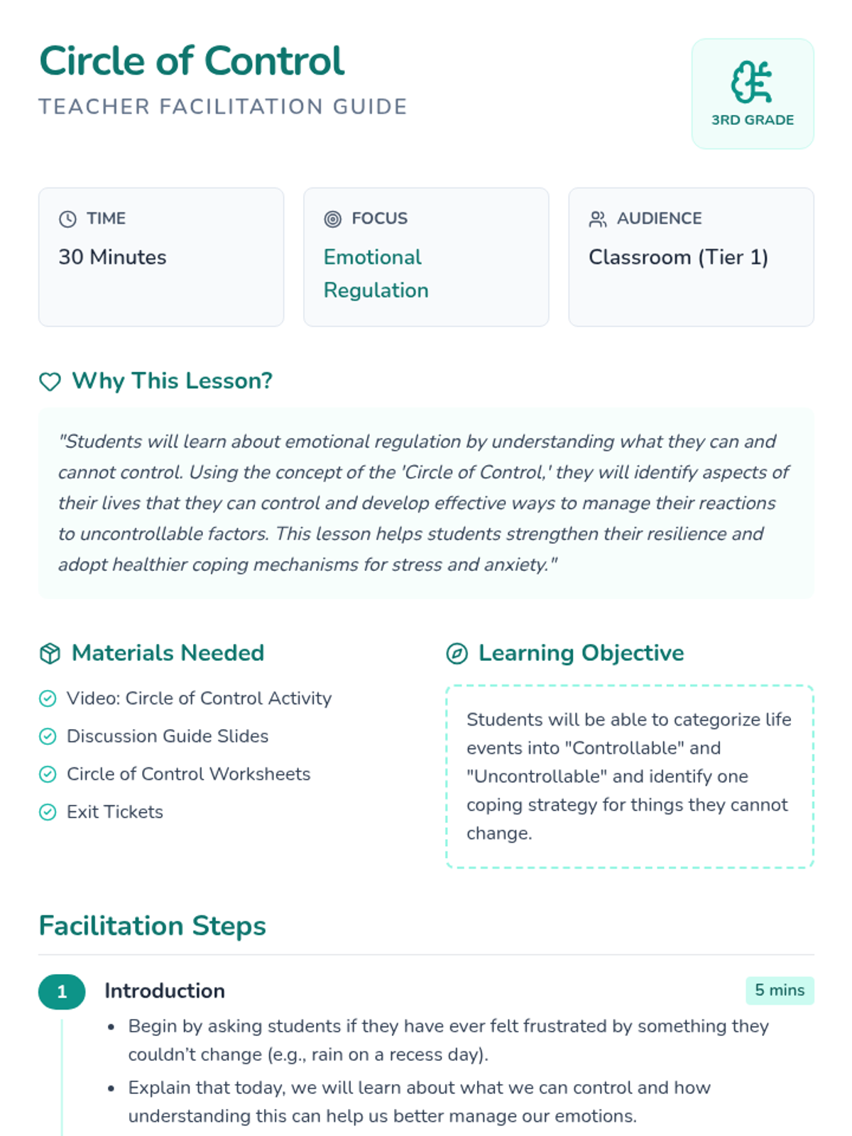 Circle of Control • Lesson • Lenny.com