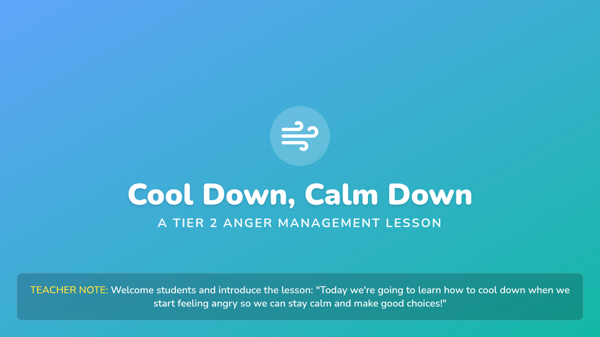 Cool Down Calm Down • Lesson • Lenny Learning