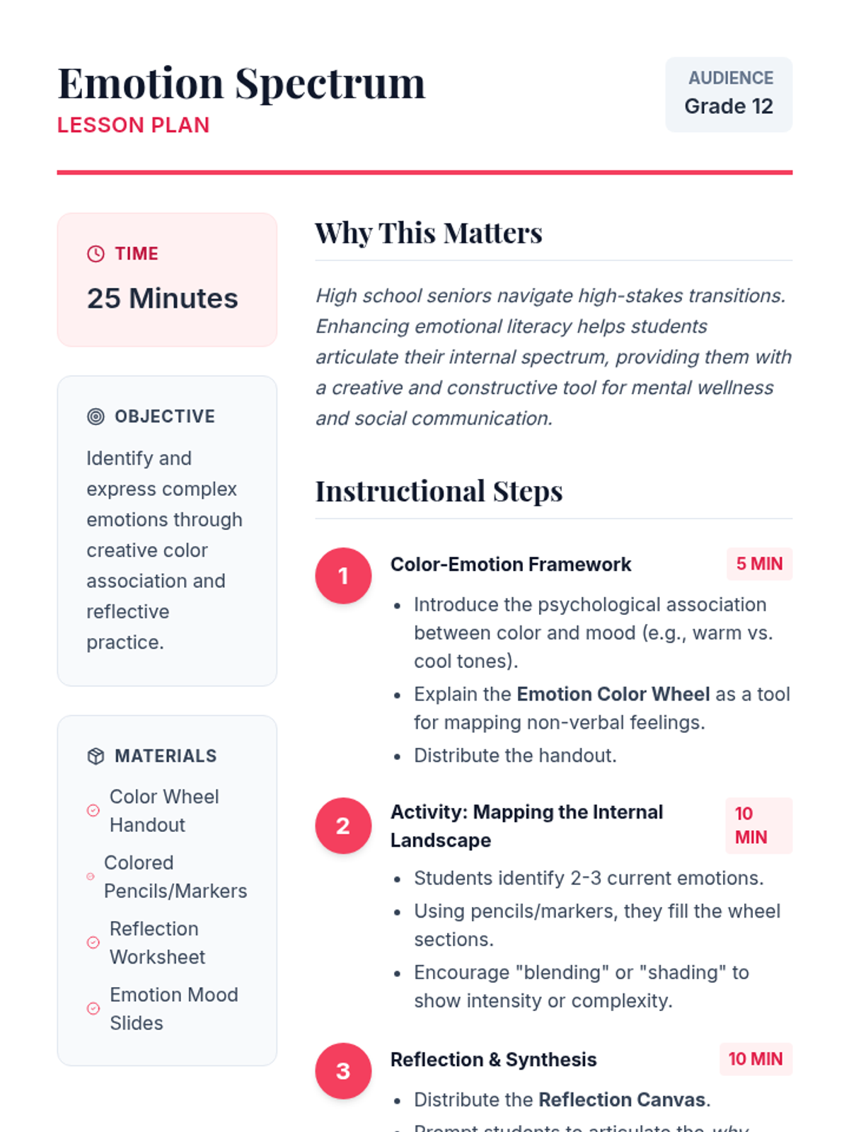 Exploring Emotions with Color • Lesson • Lenny Learning