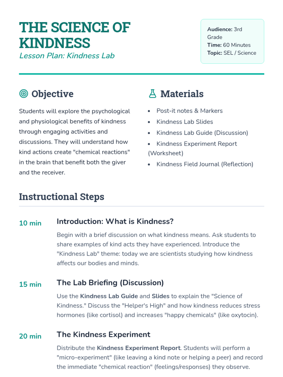 The Science of Kindness • Lesson • Lenny Learning
