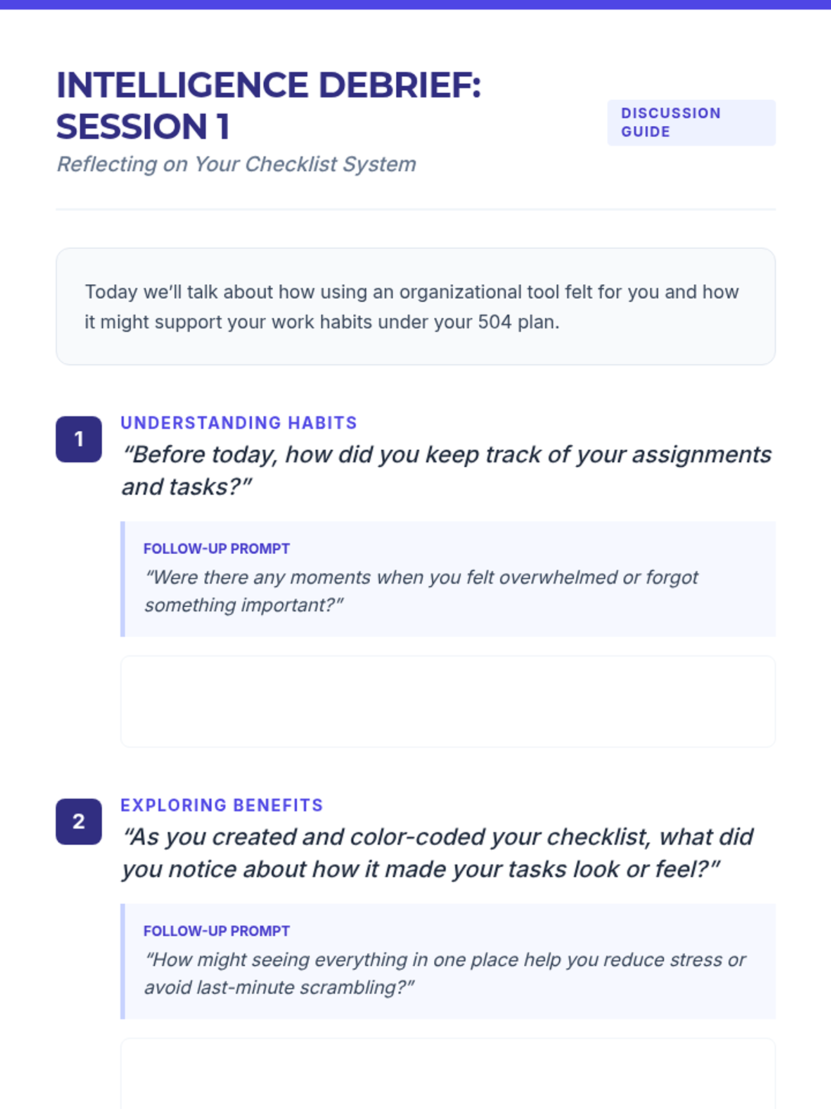 The Checklist Key • Lesson • Lenny Learning